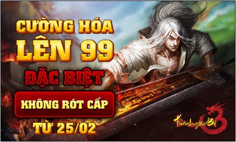 TLBB3 khai mở giới hạn cường hóa từ +9 lên… +99