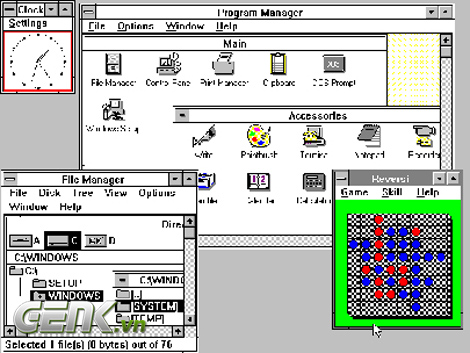 10 dấu mốc quan trọng nhất trong lịch sử Windows