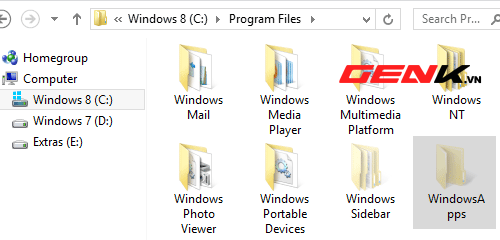 Xem và thay đổi đường dẫn cài đặt mặc định của ứng dụng Modern UI