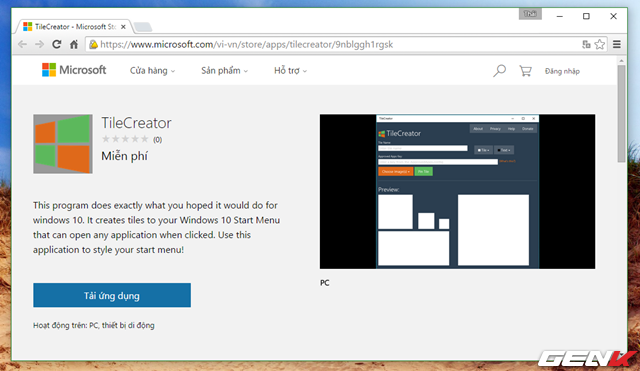 Tự tạo ô Tile ứng dụng theo ý muốn trên Windows 10