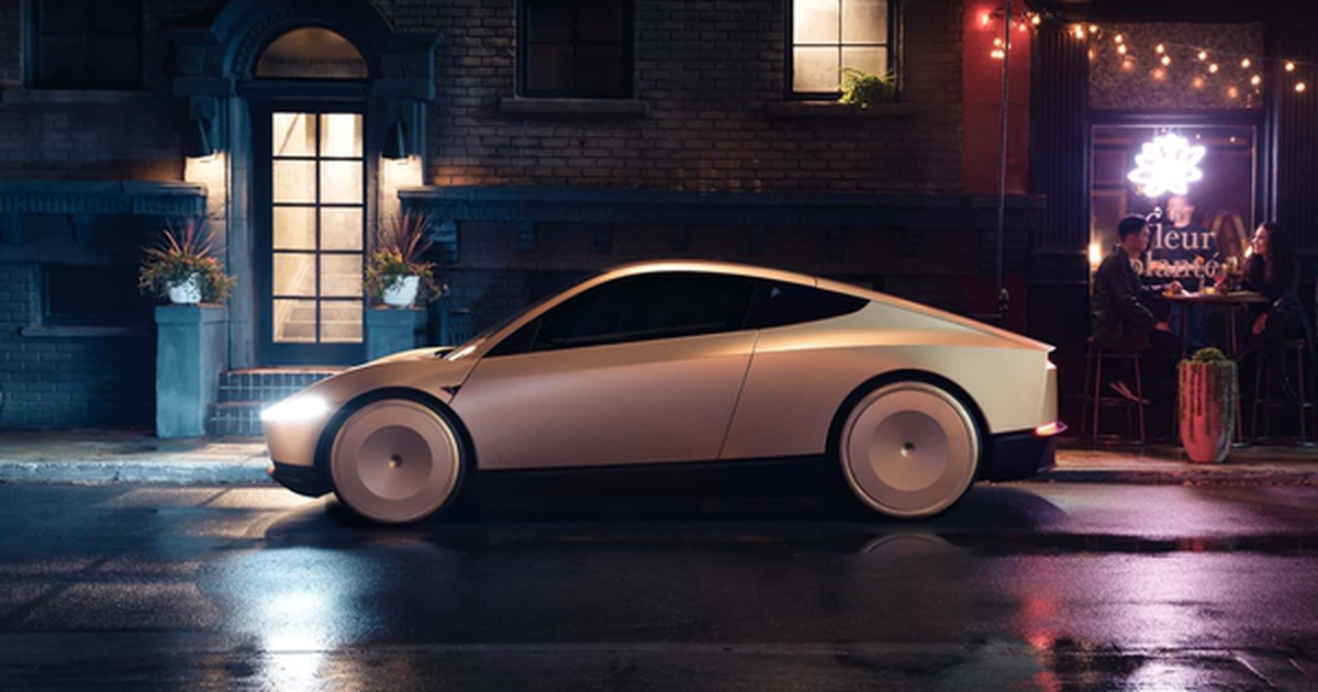 Elon Musk xác nhận xe điện Tesla Cybercab sẽ... không có cổng sạc