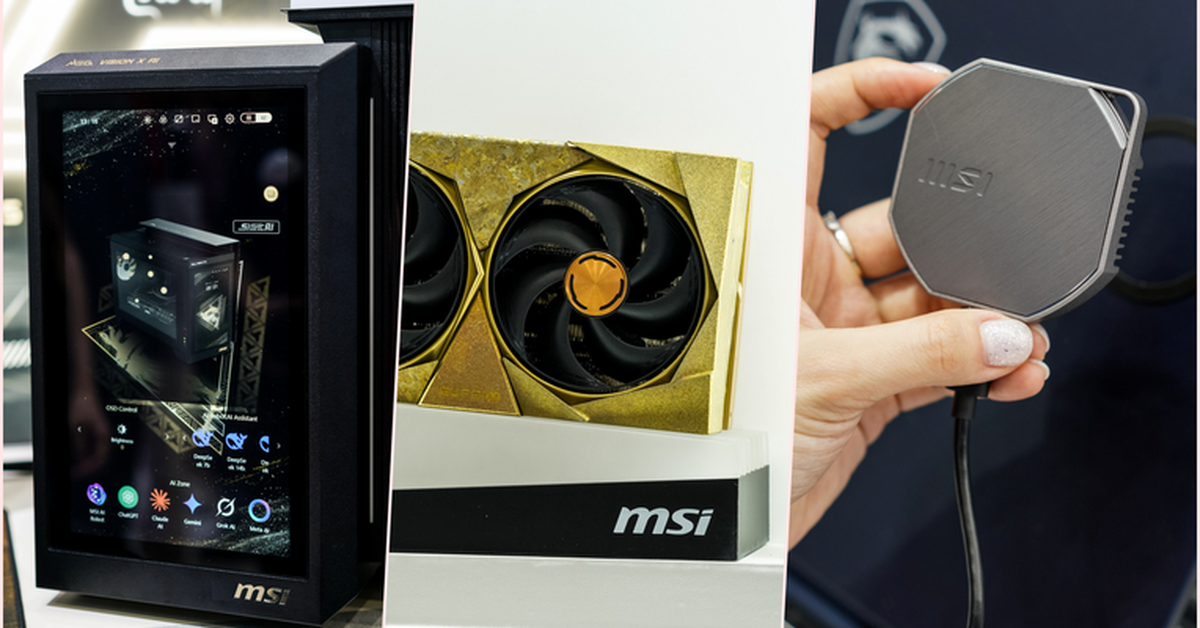 Dạo qua gian hàng MSI tại Computex 2025: GPU mạ Titan, tản nhiệt CPU mà ...