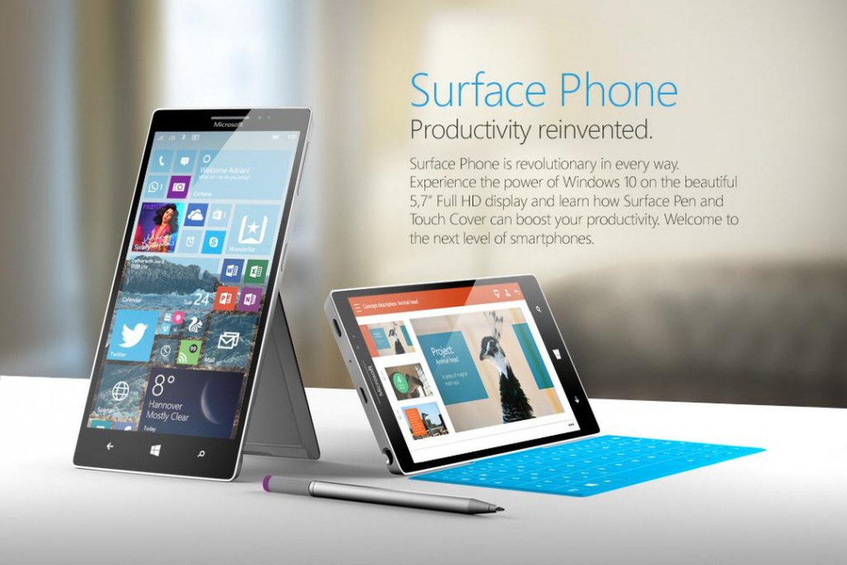 Xuất hiện bộ ảnh dựng Surface Phone: đẹp, hiện đại, có bút stylus, có ...