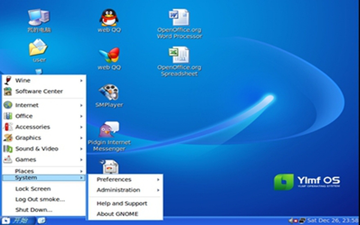 Ylmf – Hệ điều hành Linux mang giao diện Windows XP