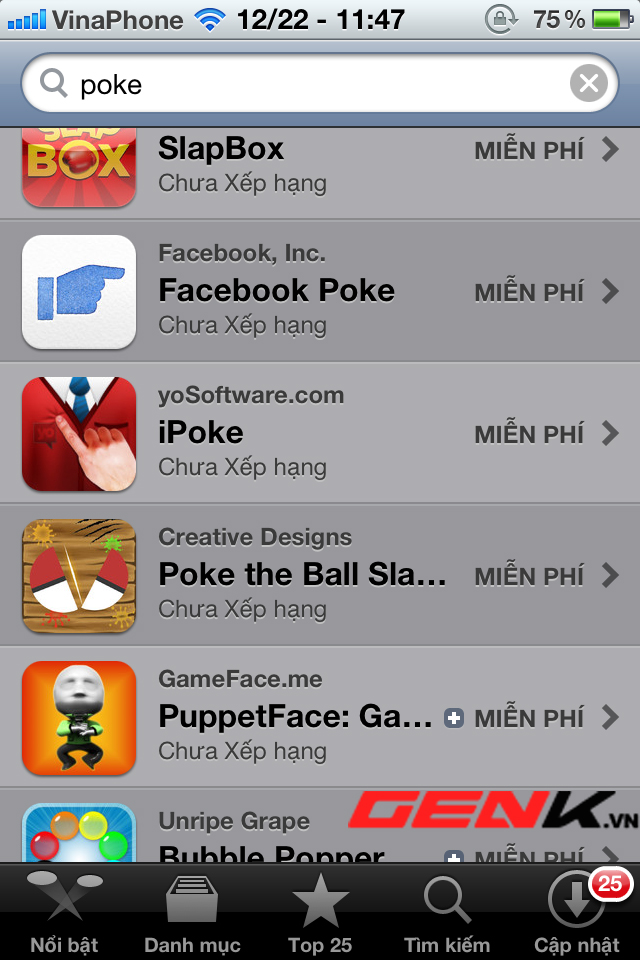 Ứng dụng chat Poke: Thỏa sức chat cho tín đồ mạng xã hội