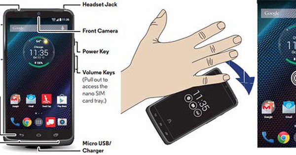 Rò rỉ mẫu Motorola Droid Turbo pin 3.900 mAh