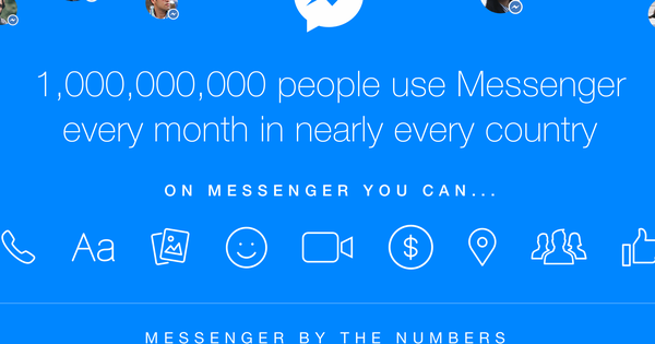 Messenger chính thức cán mốc 1 tỉ người dùng mỗi tháng