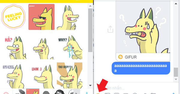 Hướng dẫn đưa bộ icon chat Rồng Pikachu vào Faceboook Messenger