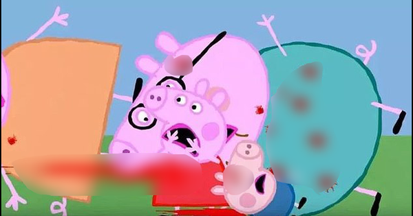 Peppa Pig, Elsa bị biến tướng thành hoạt hình máu me ghê rợn trên YouTube