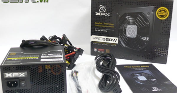 Đánh giá nguồn máy tính XFX Pro Series 550W: Mát, êm, ít nhiễu
