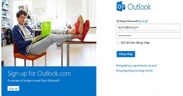 Trải nghiệm dịch vụ Outlook.com - Giao diện Webmail Metro thay thế Hotmail