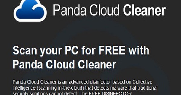 Trải nghiệm Panda Cloud Cleaner