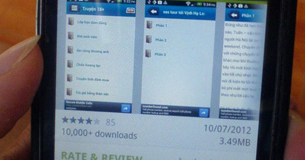 Kho ứng Dụng Android Bị Truyện Sex Tiếng Việt Làm Bẩn 