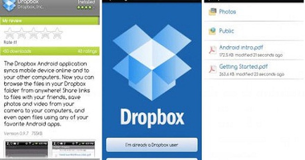 Dropbox cập nhật thêm tính năng video streaming cho Android 4.0